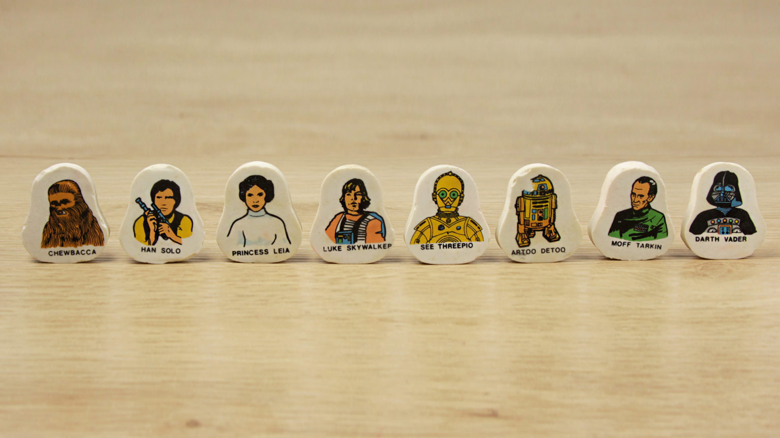 1977 Helix Star Wars Character Erasers - Villa Varykino